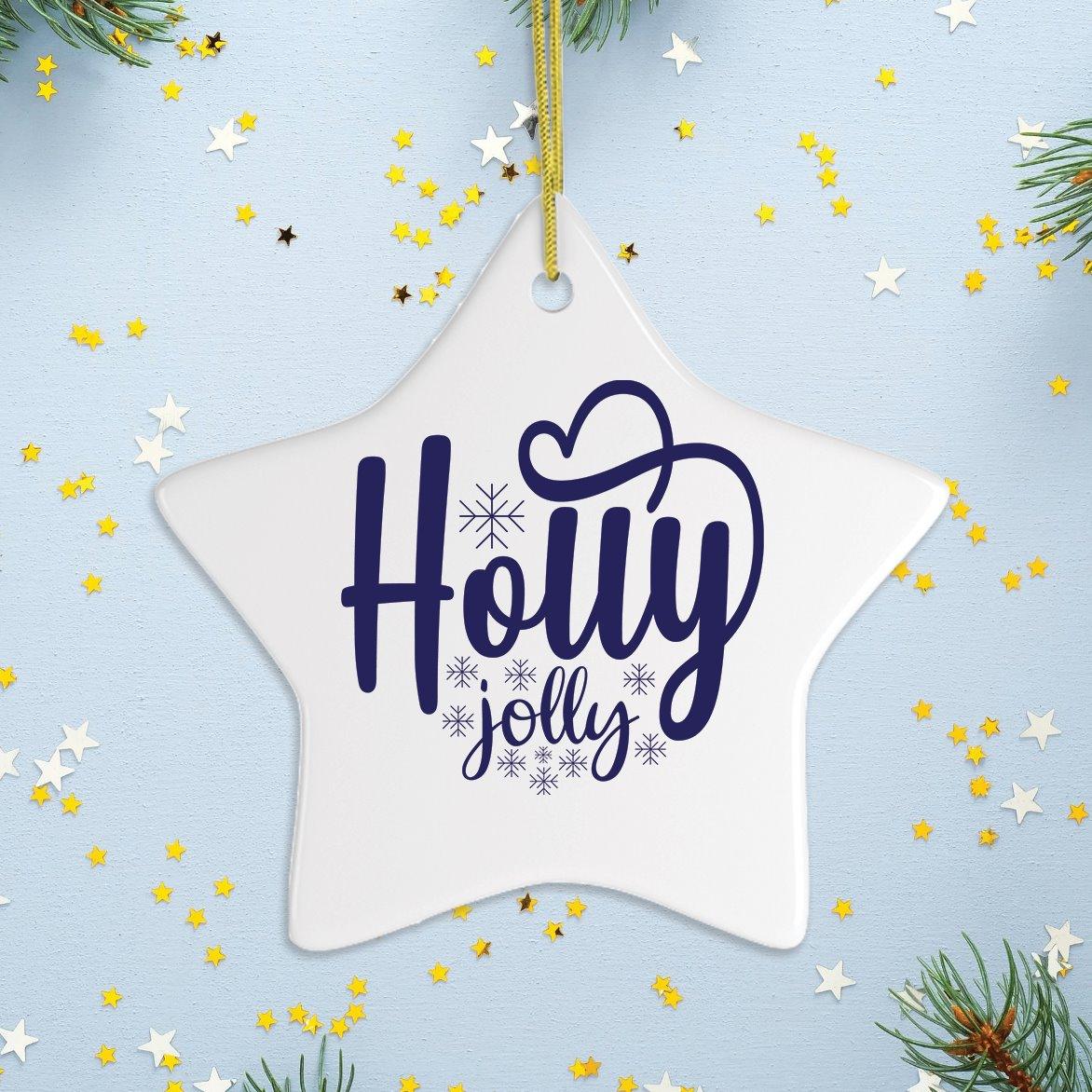 Holly Jolly Christmas Ornament – OrnamentallyYou
