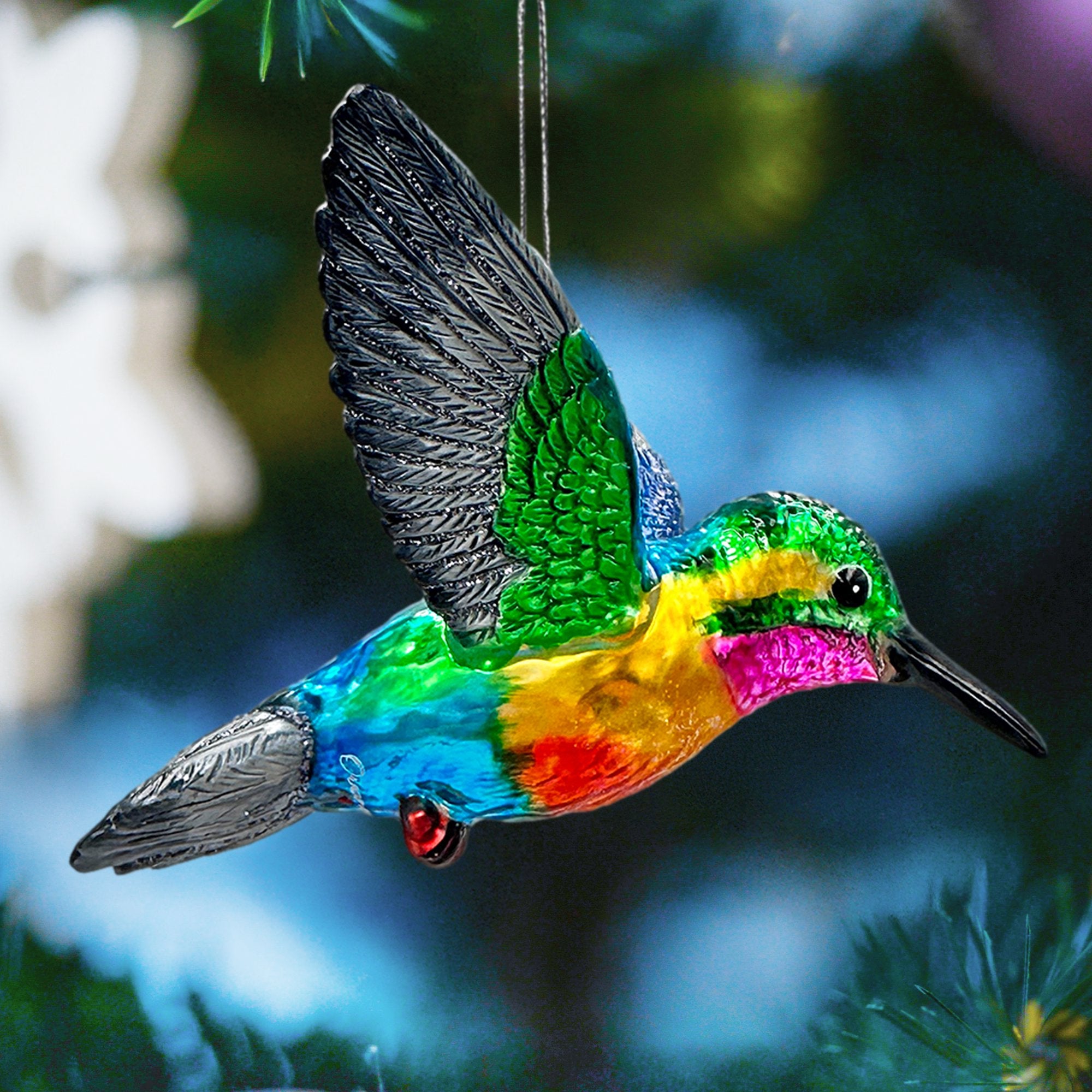 Graceful Hummingbird Iridescent Handcrafted Ornament | OrnamentallyYou
