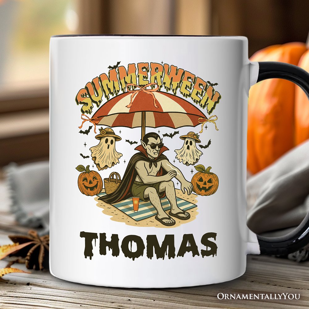 Summerween Vampire Dracula Personalized Mug | OrnamentallyYou