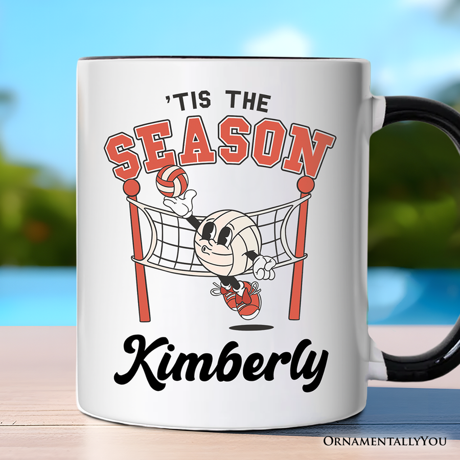 Tis the Season Volleyball Personalized Mug | OrnamentallyYou
