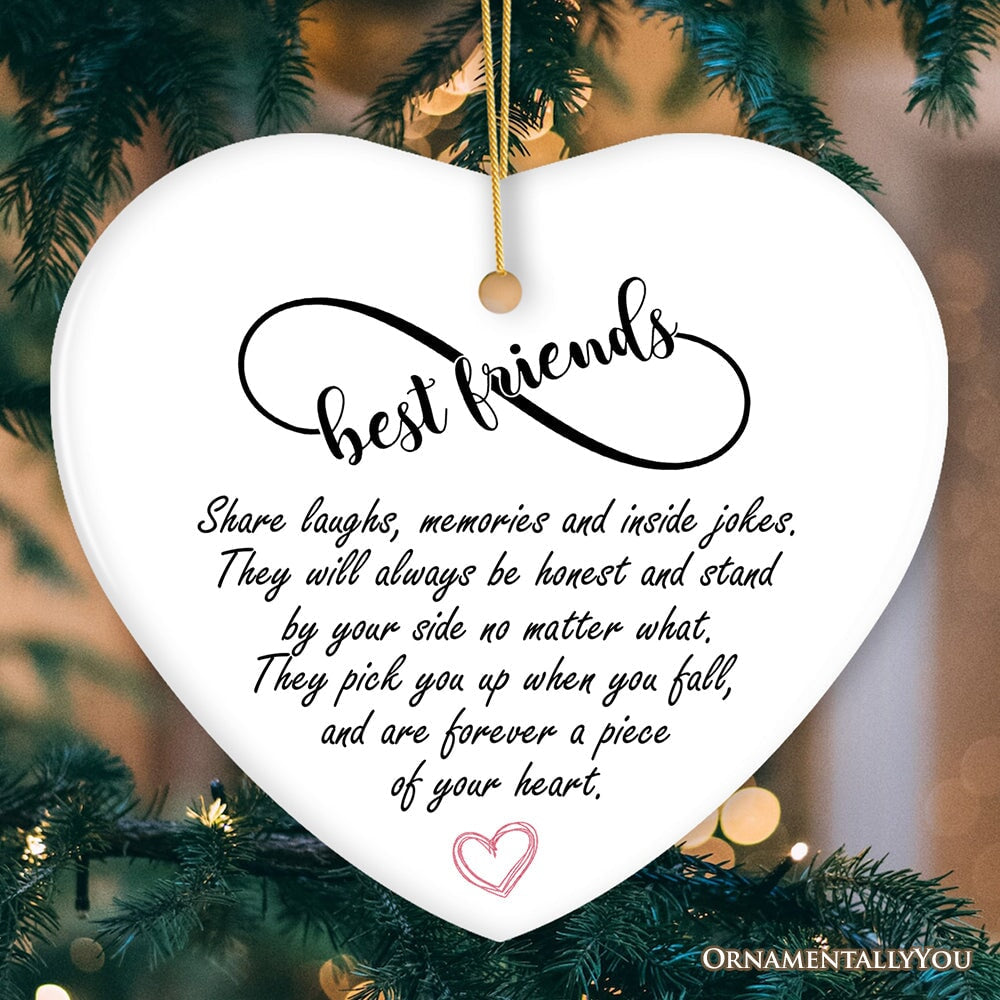 Best Friends are Forever a Piece of Your Heart, Gift| OrnamentallyYou