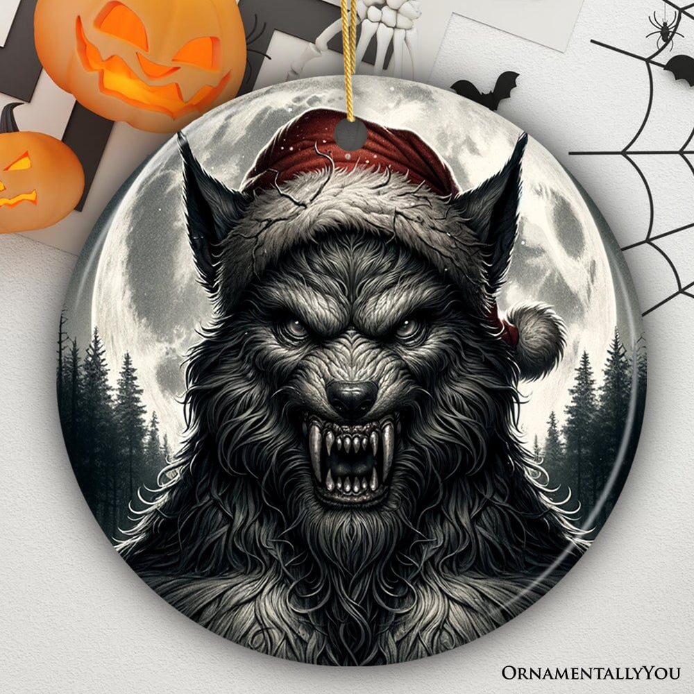 Ferocious Werewolf Ornament Gift For Halloween Lovers| OrnamentallyYou