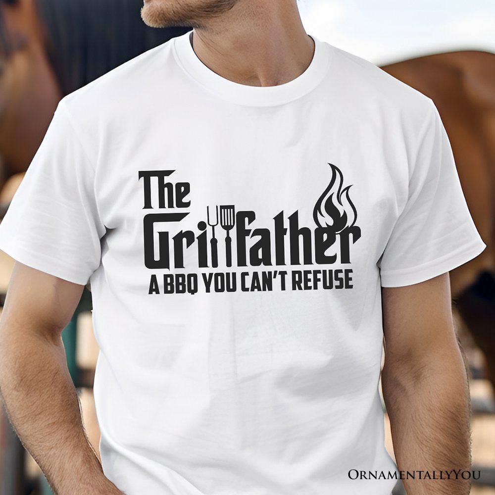 The Grillfather BBQ T-Shirt, for Grillmaster Dads | OrnamentallyYou