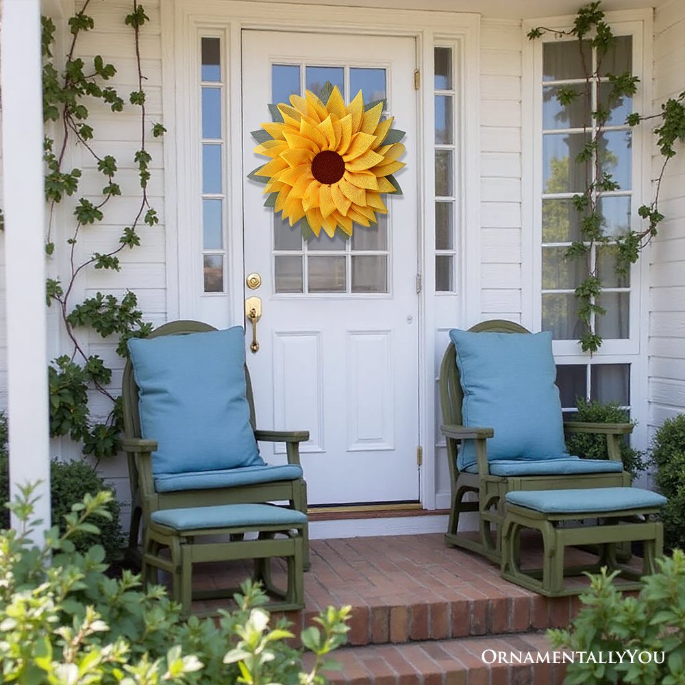 burlap sunflowers