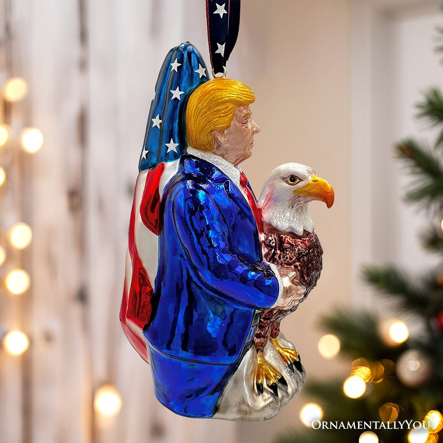 Exclusive Premium President Trump Glass Ornament | OrnamentallyYou