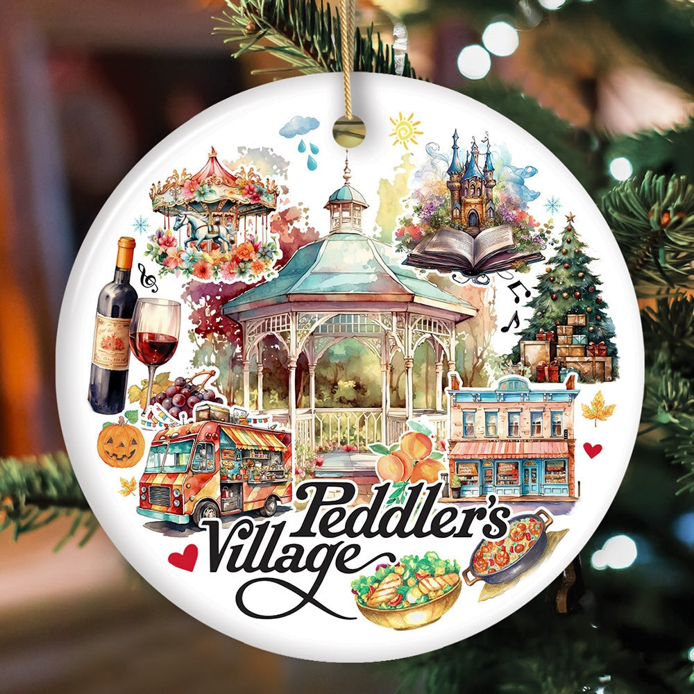 Peddler’s Village Ornament, Pennsylvania Souvenir | OrnamentallyYou