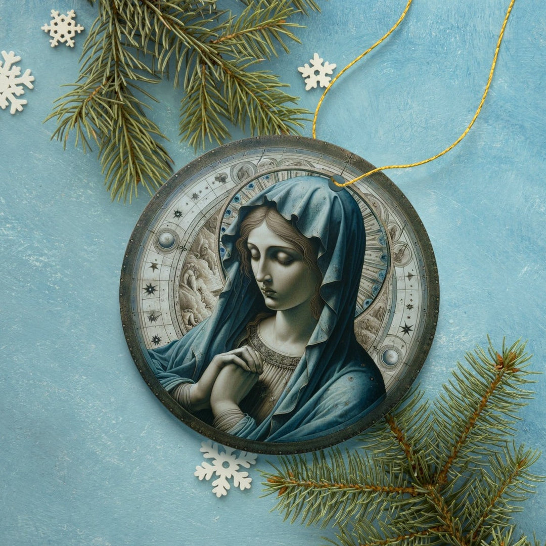 Holy Madonna Virgin Mary in Prayer Religious Painting| OrnamentallyYou