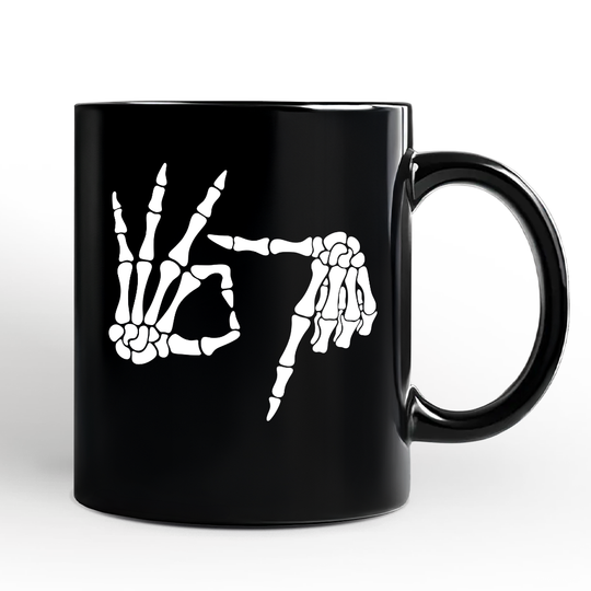 67 Skeleton Hands Personalized Mug | OrnamentallyYou