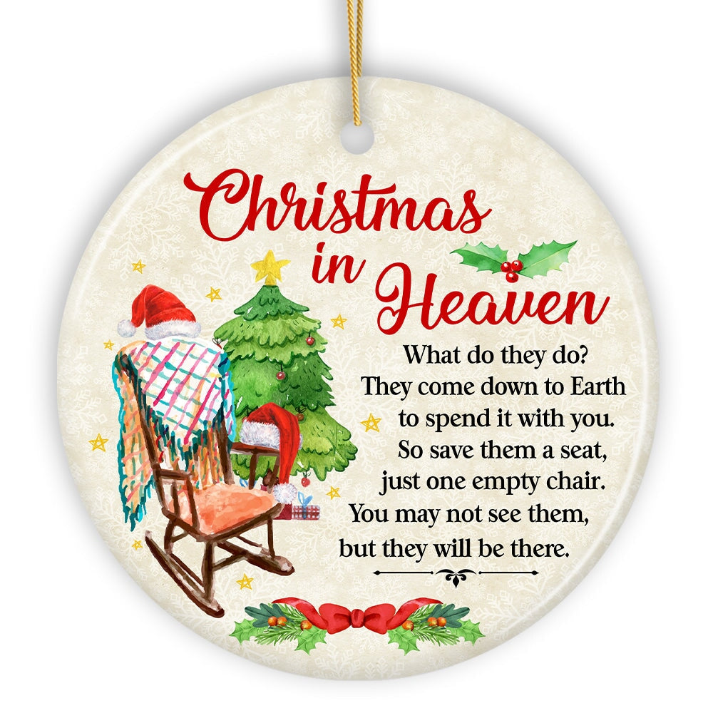 Christmas in Heaven Reminder of Loved Ones Memento OrnamentallyYou