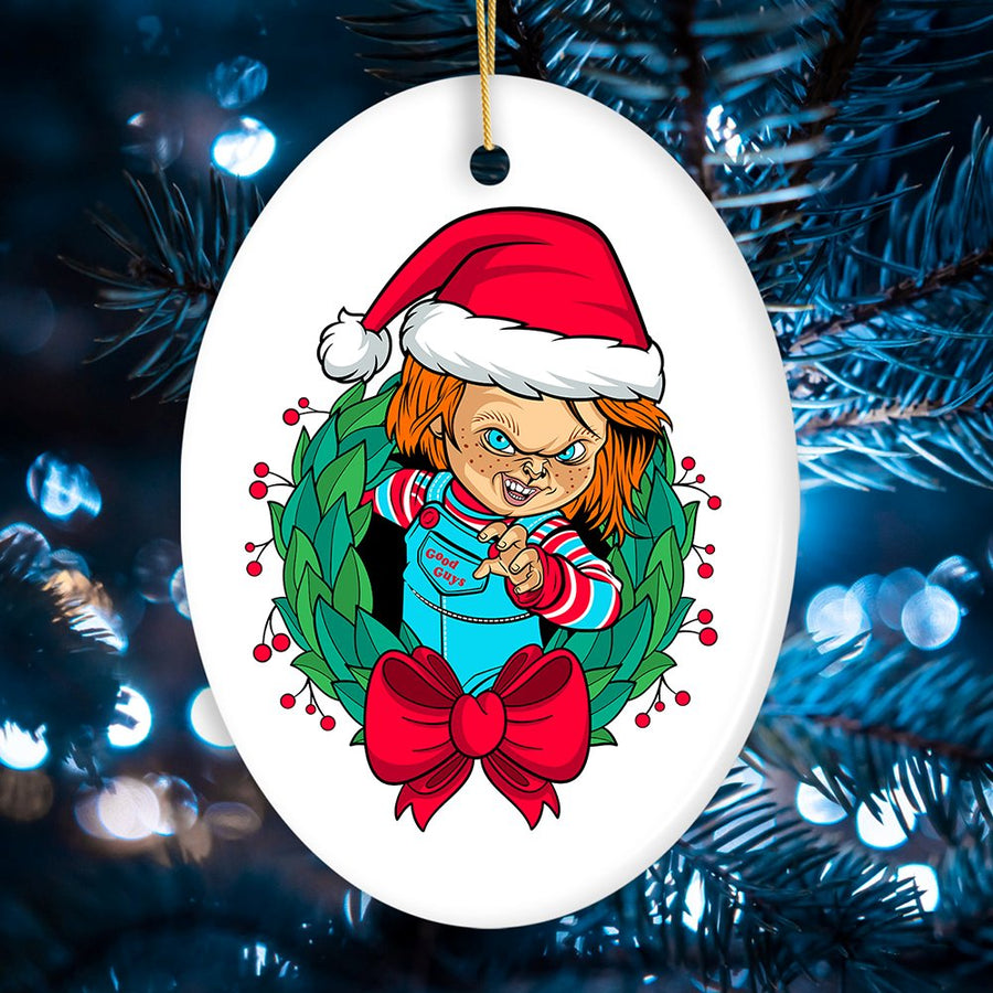 Santa Chucky Christmas Ornament – OrnamentallyYou