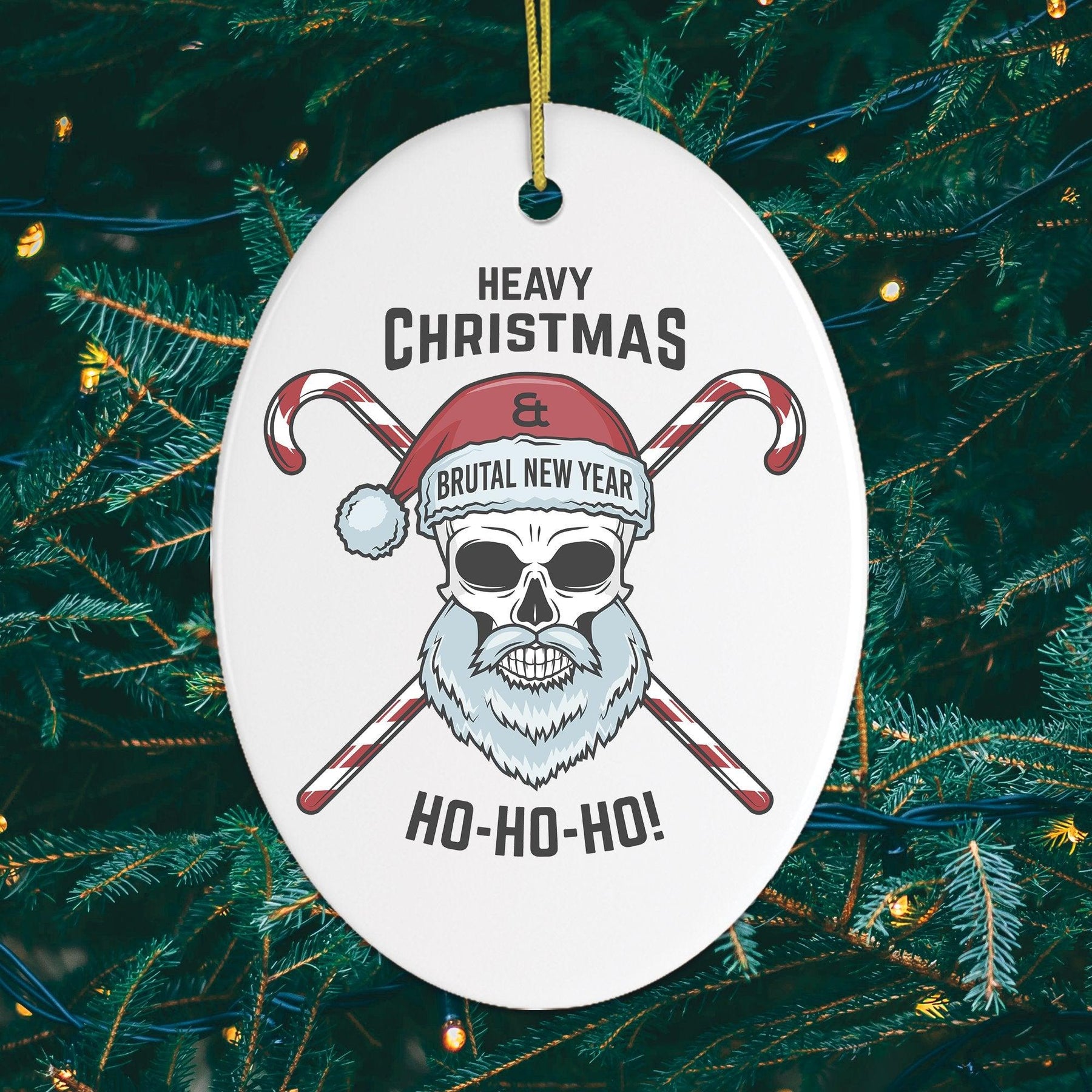Heavy Metal Emo Christmas Santa Ornament – OrnamentallyYou