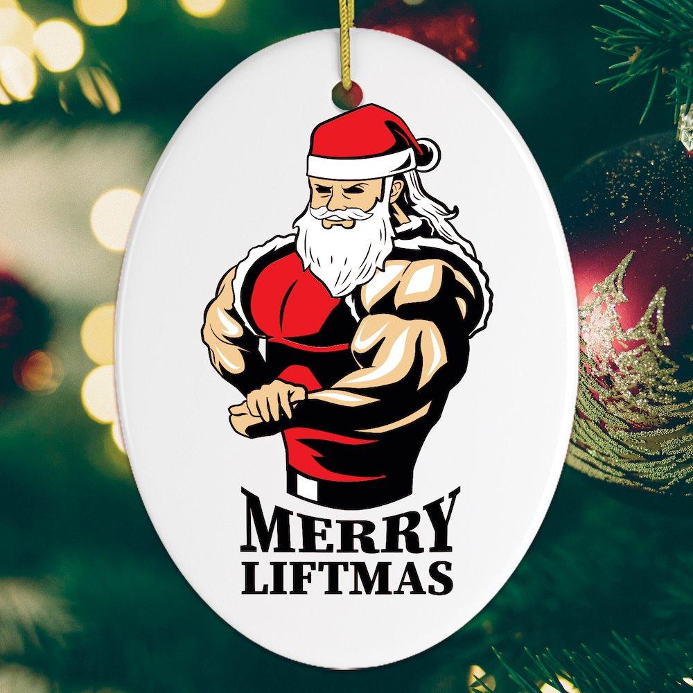 Merry Liftmas Gym Lifting Christmas Ornament – OrnamentallyYou