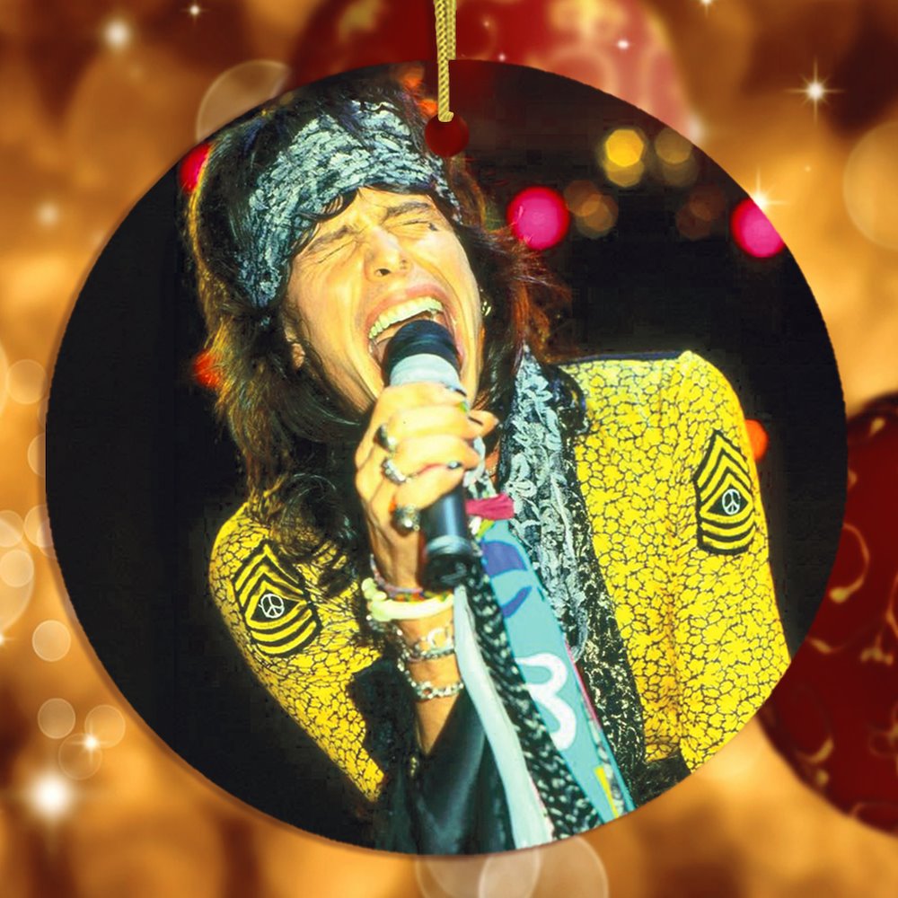 Steven Tyler Aerosmith Christmas Ornament – OrnamentallyYou